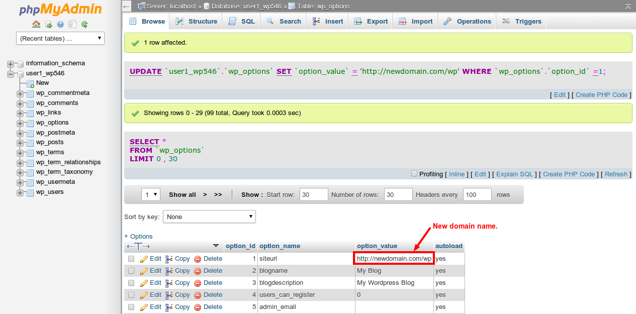 Change WordPress Site URL Via phpMyAdmin | Adhava Host - Blog
